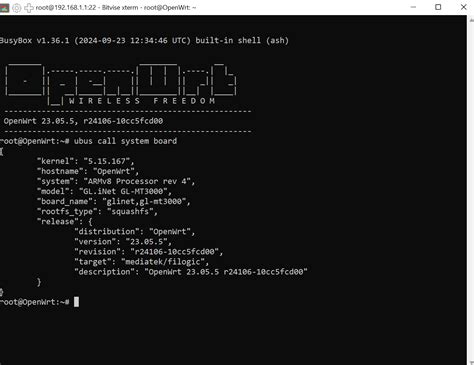 remotely ssh into openwrt router and condition network and wireless