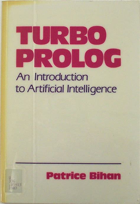 Turbo Prolog An Introduction To Artificial Intelligence 9780471916338