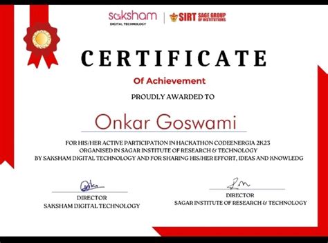 onkar goswami on linkedin national level hackathon codeenergia 2k23 saksham digital technology…