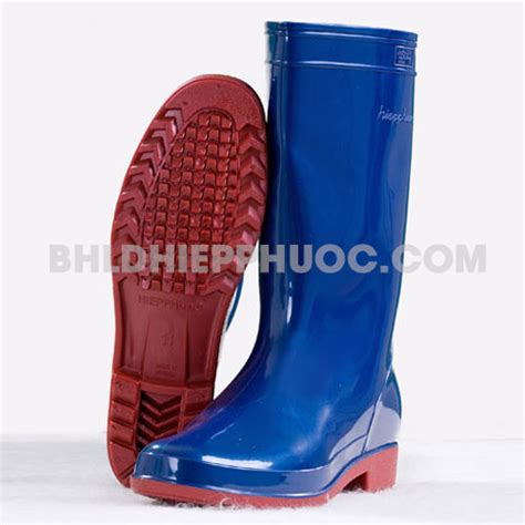 Ủng Xanh đậm đế đỏ