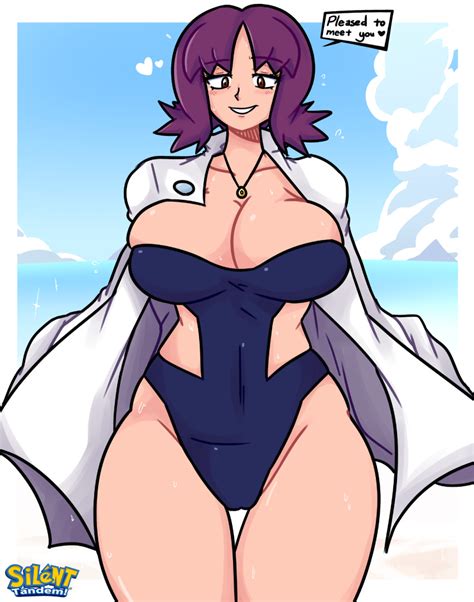 Rule 34 Big Breasts Big Thighs Blush Brown Eyes Cameltoe Heart
