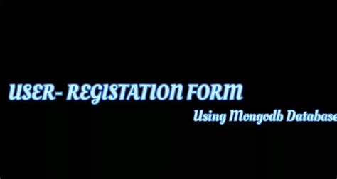 Building A User Registration Form With Html Css Javascript Kshitij