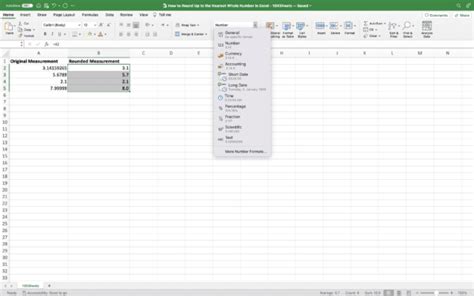 How To Round Up To The Nearest Whole Number In Excel 10xsheets