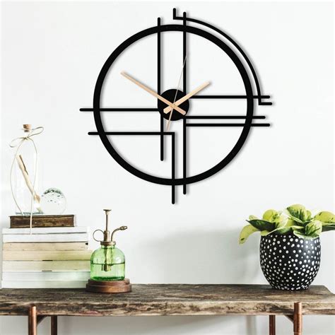 Horloge Murale En M Tal Surdimensionn E Minimaliste Moderne Tr S Grande Horloge Murale Horloge