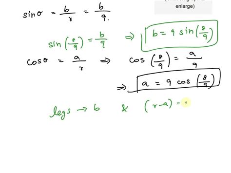 solved find the exact values for the lengths of the labeled segments a