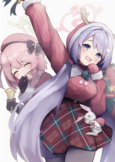 Serina Hanae Serina And Hanae Blue Archive Drawn By Msrn Danbooru