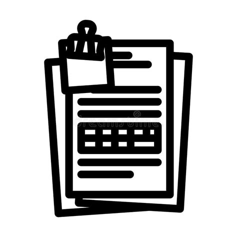 Data Folder Line Icon Vector Illustration Stock Vector Illustration Of Document Database