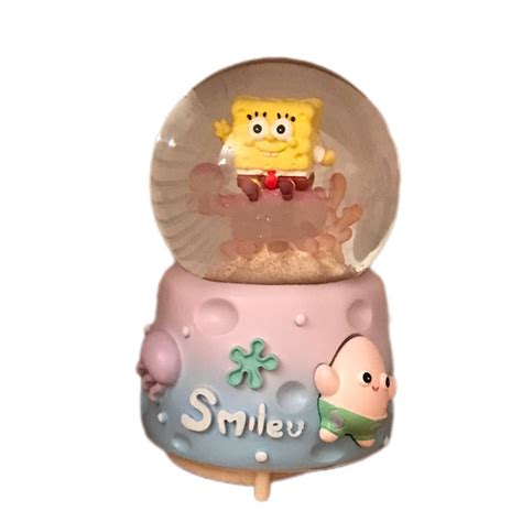 قیمت و خرید گوی موزیکال مدل پمپی عروسک چرخان طرح باب اسفنجی