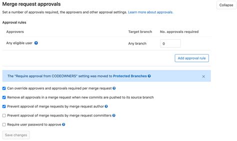 Merge Request Approvals InfoGrab DevOps 전문 기술 기업 인포그랩 GitLab기반
