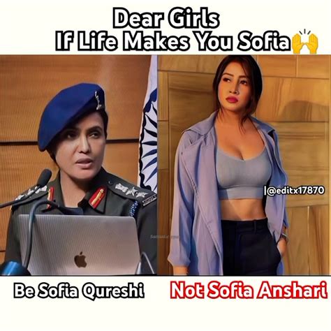 Dear Indians🇮🇳 If Life Makes You Sofia Then Become Sofia Qureshi🙌