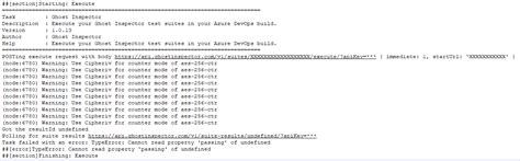 Test Suite Execution Returns Error Got The Resultid Undefined On