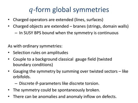 Ppt Generalized Global Symmetries Powerpoint Presentation Free Download Id6936125