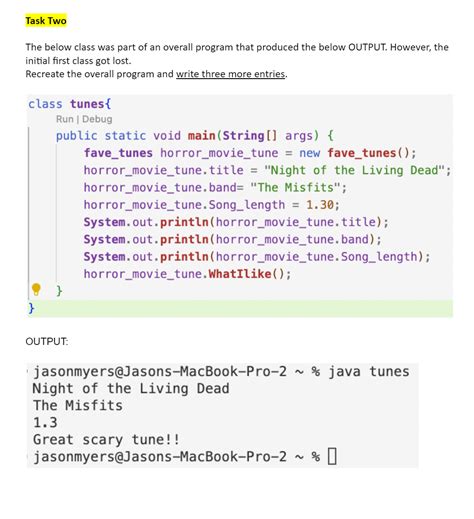 Solved Please Do Task One Including Programs 1 2 And 3