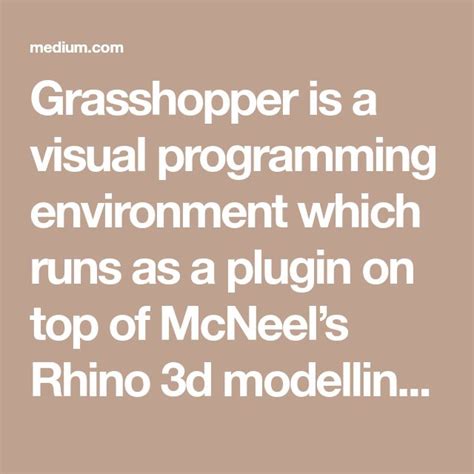Computational Design In Grasshopper Generative Design Data Map Computer Programming