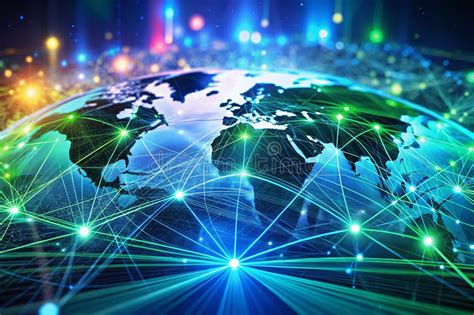 Visualizing The Interconnected Digital World A Futuristic Network Of Big Data Connections