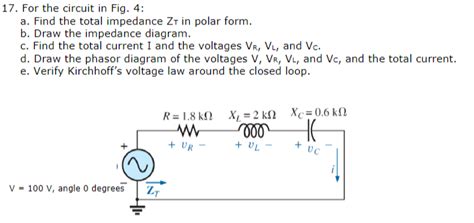 Solved For The Circuit In Fig A Find The Total Chegg