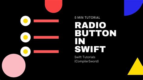 Custom Radio Button In Swift 5 Swift Tutorial Youtube