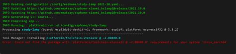 Tool Manager Can Not Install Required Library · Issue 2559 · Esphome