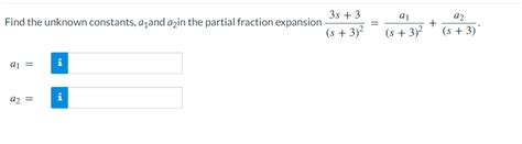 solved find the unknown constants a {1} and