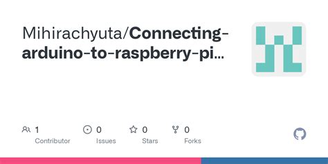 GitHub Mihirachyuta Connecting Arduino To Raspberry Pi With I C