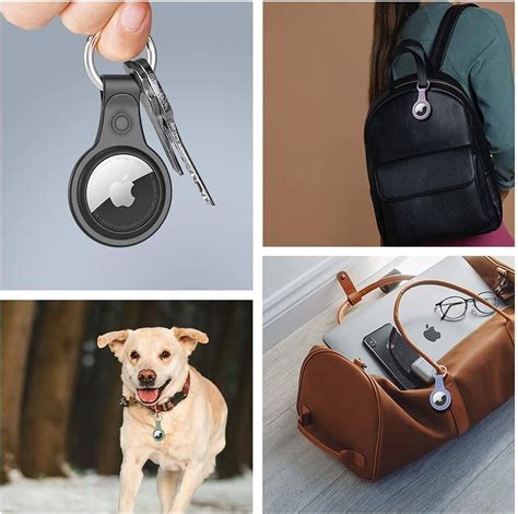 Vteepck Silicone Protective Cover For Airtags Tracker Holder With