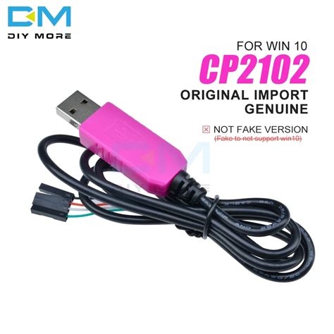 Cp2102 Usb To Ttl Rs232 Serial 5v Download Cable Original For Win10 Ar