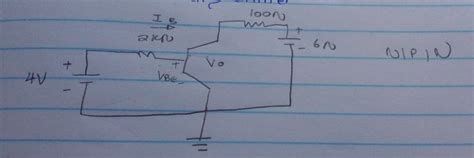 Solved Find Ib Ic And Ie In The Transistor In The Figure Chegg