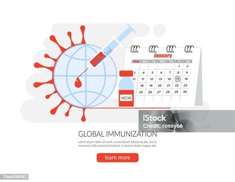 예방 접종 개념 방문 페이지 템플릿 배너 아이콘 주사기 백신 병 항체 및 바이러스를 가진 웹 설계를 위한 현대 예방 접종 개념 플랫 벡터 일러스트레이션 격리된 개체