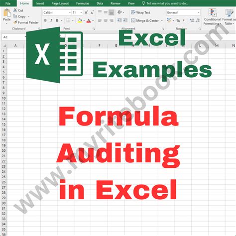 Excel Example Formula Auditing In Excel Myritebook Learn Tutorials