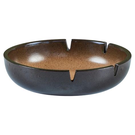 Heath Ceramics Brown Speckle Glazed Ashtray For Sale At 1stdibs