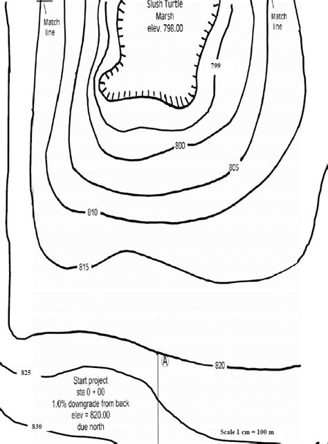 A Reproduction Of A Topographic Map Map Scale Chegg Com