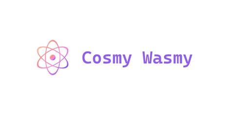 Github Spoo Barcosmy Wasmy Wibbly Wobbly Cosmy Wasmy Tool To