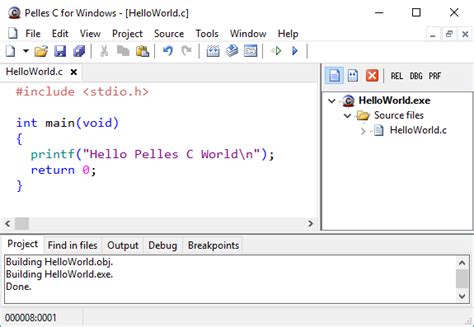 Using Pelles C To Compile Simple C Programs Robwg Ramblings