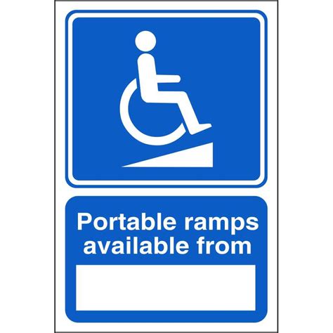 Portable Ramps Available From Signs Disabled Parking Safety Signs