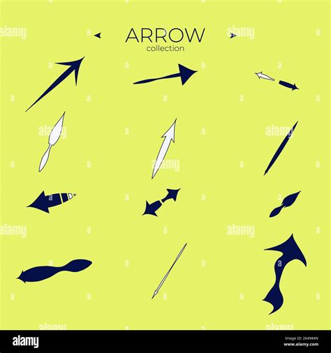 Vector Arrow Icons Colorful Comic Arrow With Elegant Style Curly And Wave Orientation Vector