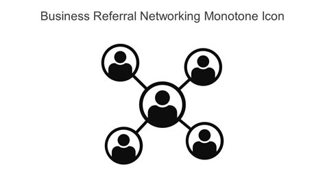 Business Referral Networking Monotone Icon In Powerpoint Pptx Png And