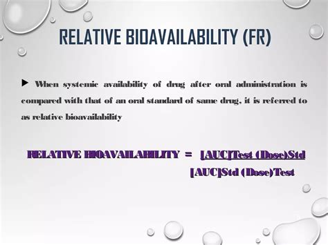 Measurement Of Bioavailability Ppt