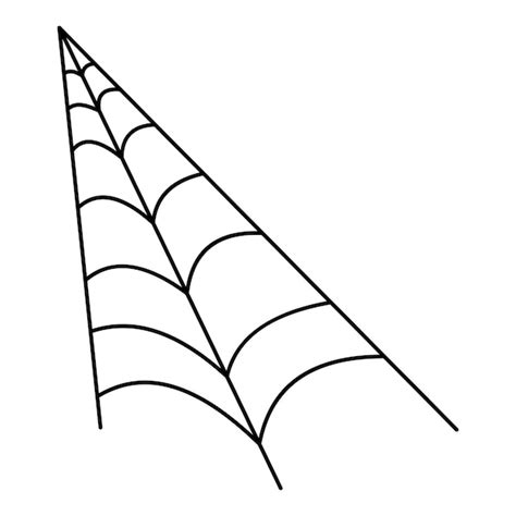 Premium Vector Long Spiderweb Icon Outline Illustration Of Long Spiderweb Vector Icon For Web