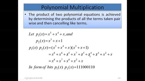 information coding theory part 16 cyclic code polynomial arithmetic