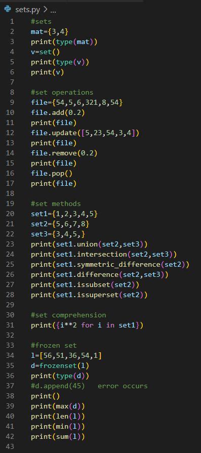 Nymisha D On Linkedin Task 19 Practice Set And Frozen Set Task 21 Revise Total Python Datatypes