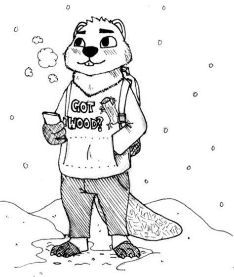 The Big Imageboard Tbib 2016 3 Toes Anthro Backpack Beaver Beaver Tail Black And White