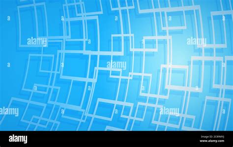Abstract Background Of Intersecting Squares With Shadows In Light Blue Colors Stock Vector Image
