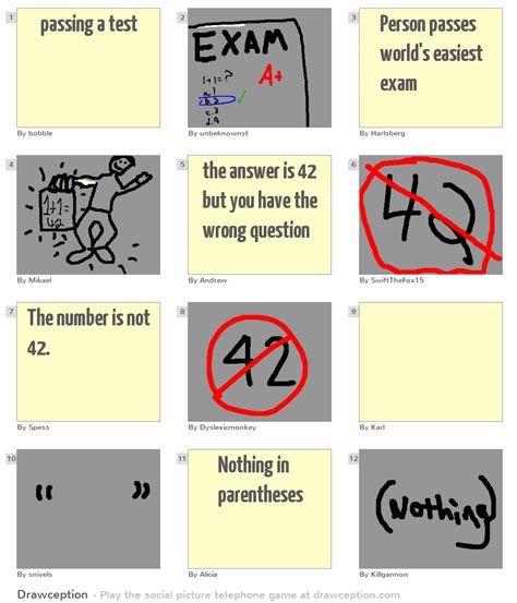 Passing A Test Drawception