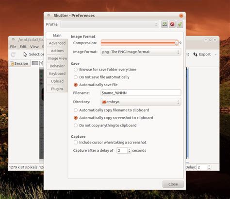 taking screenshots with shutter in ubuntu tuxarena
