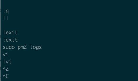 Ubuntu Bash Not Responding After Sudo Pm2 Logapp2 Command Can Only Type Stack Overflow