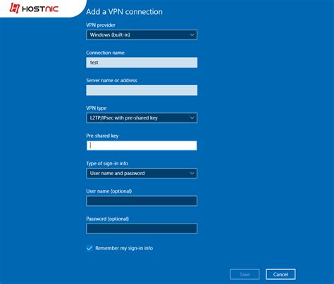 Tutorial Setting VPN L2TP Di Windows 10 Hostnic Id