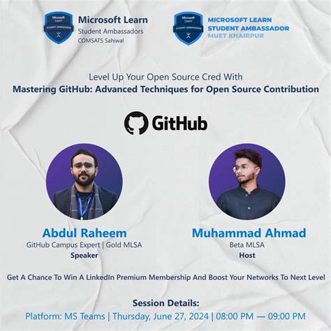 Rehan Mehdi On Linkedin I Was Waiting For Any Session On Github And