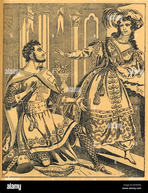 Ivanhoe Sir Brian De Bois Guilbert And Rebecca 19th Century Artists