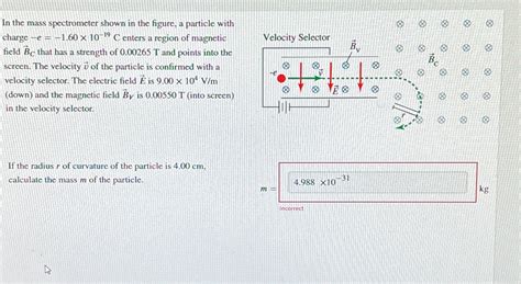 Solved In The Mass Spectrometer Shown In The Figure A