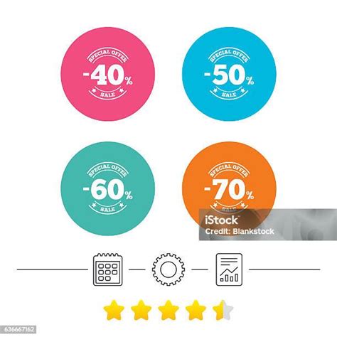판매 할인 아이콘 특별 행사 가격 표시 70 79세에 대한 스톡 벡터 아트 및 기타 이미지 70 79세 그래프 기어 기계 부분 Istock